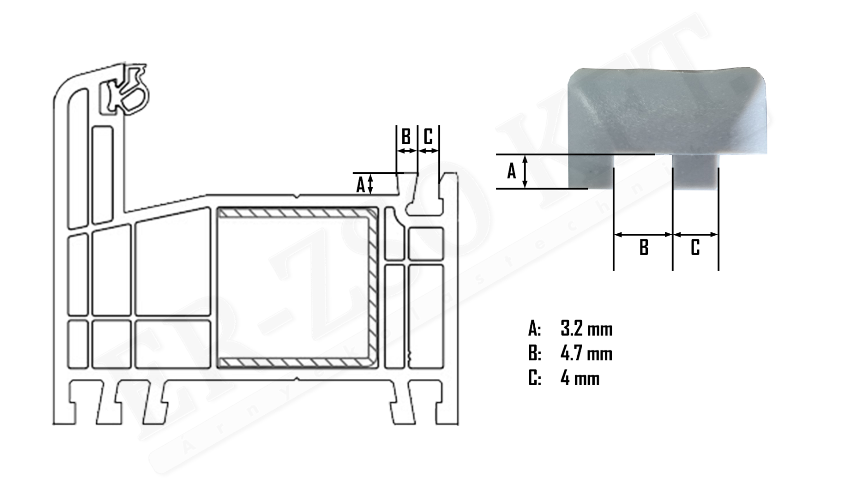 Mágnes csappantyú (Veka Softline/Veka Topline/Schüco/Salamander) - ER ...